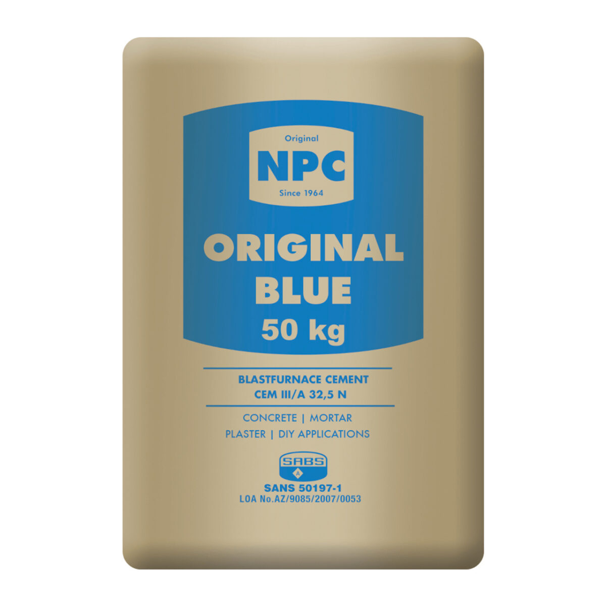 NPC Original Blue Cement – 50 kg (32.5N, Blast-Furnace Cement) - Favrit ...