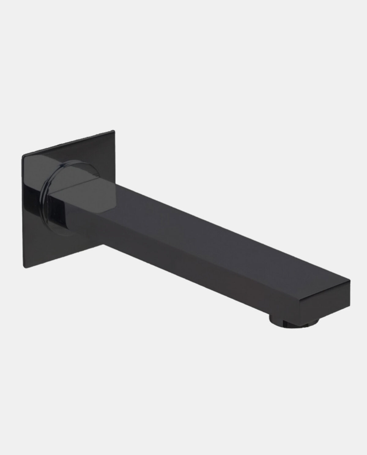 Blu Motion 200mm Square Basin Spout – Matte Black Wall-Mounted Design ...