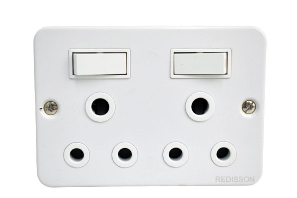 Reddison Double Industrial Switched Socket – Heavy-Duty Dual Power ...